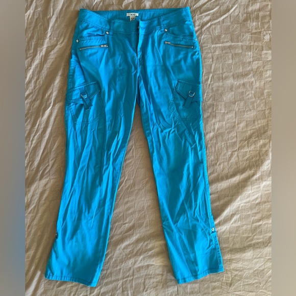 Cache | Pants & Jumpsuits | Cache Low Rise Cargo Pants Size 6 Bright ...